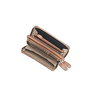 Frye Melissa Stacked Wallet, Cognac