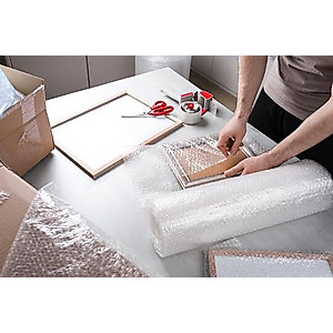 Bubble Cushioning Wrap 12 inch x 36 ft. - 72 Feet Total [2 Rolls of 36 Feet] Bubble Cushioning Wrap for Packing Moving Supplies Perforated Every 12" Amazing For Less (2-Rolls (72 Feet))