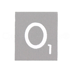 CleverDelights 100 Wood Letter Tiles - Gray Color - Complete Set - Game Replacement Pieces