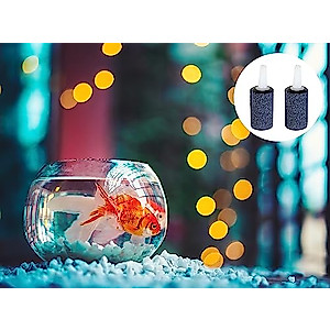 AQUANEAT Aquarium Air Stones 1 inch 12PCS, Bubble Stone, Fish Tank Airstones, Aerator Stone Bubble Diffuser, Air Pump Accessories for Aquariums, Fish Tanks, and Hydroponics