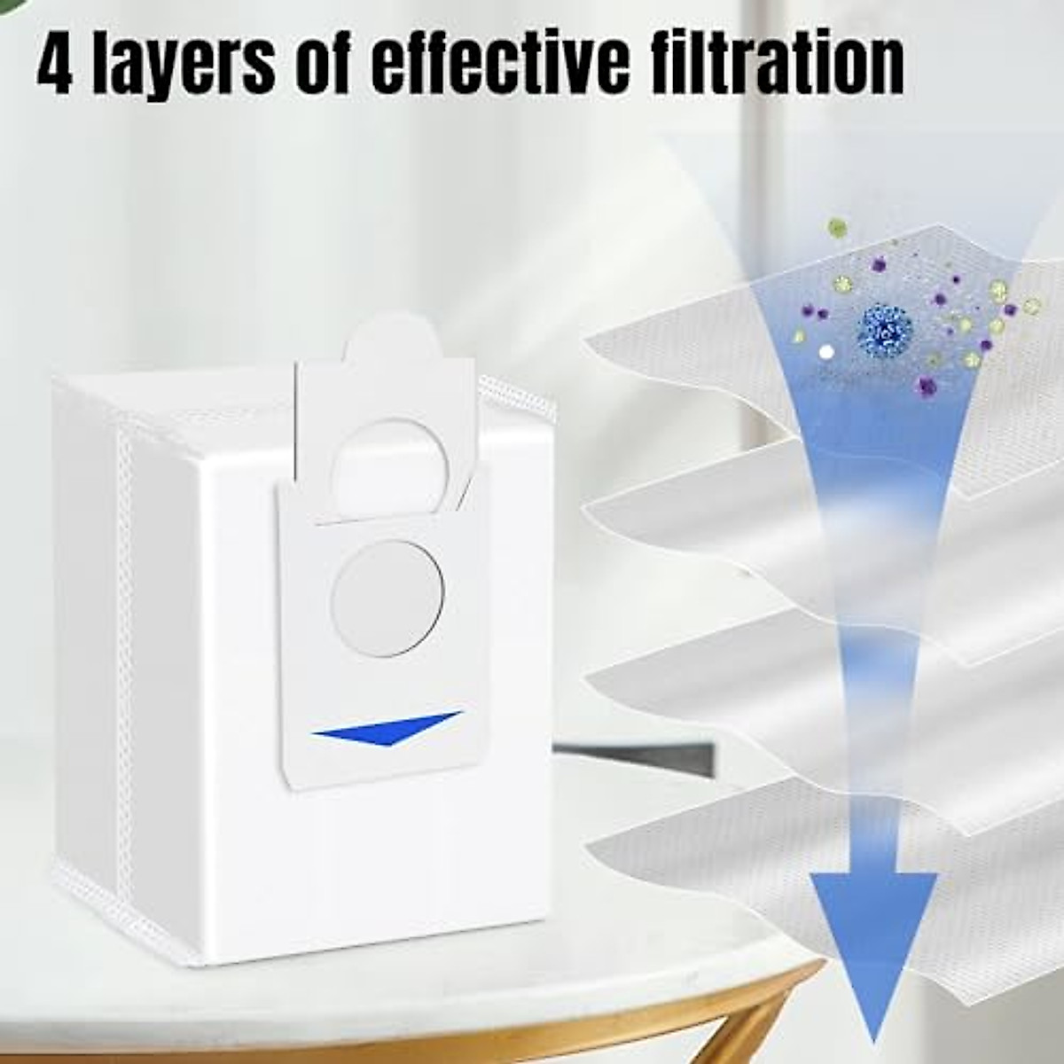 6/12 Pcs Dust Bags For ECOVACS DEEBOT X2 / X2 Omni / X2 Pro/ DEX86 Vacuum Cleaner Robot Replacement Parts, Auto-Empty Station DDB030025 (12 Pack)