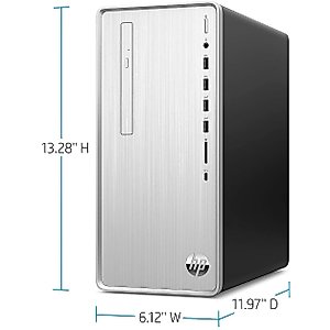 HP 2021 Newest Premium Business Desktop Computer, AMD 6-Core Ryzen 5 4600G(up to 4.2Ghz, Beat i7-9700K), 12GB DDR4 RAM, 256GB SSD+1TB HDD, DVD-RW, WiFi, Bluetooth, HDMI, VGA, Windows 10+AllyFlex MP