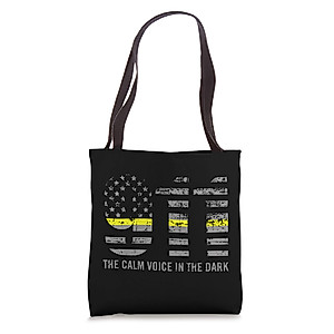 911 Dispatcher Calm Voice In The Dark Tote Bag