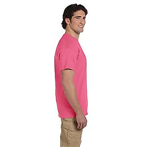 Fruit of the Loom 5 oz. 100% Heavy Cotton HD T-Shirt (3931) Neon Pink, L