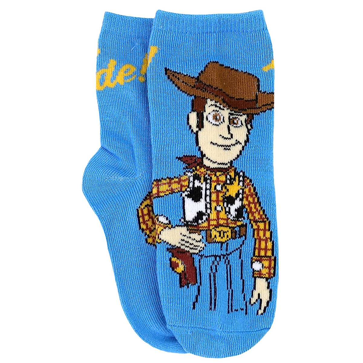 Disney Toy Story Novelty Crew Socks for Boys, Forky Woody Buzz Daredevil Alien Multi Pack of 5, Small