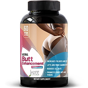 Butt Enhancer Pills for Big Booty & Curvy HIPS - Weight Gainer for Womens Curves Bigger Butt Pills for Women - Booty Builder Aguaje para Aumentar Gluteos y Caderas - Butt Growth Products