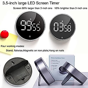 Classroom Timers for Teachers, Large Magnetic LED Countdown Kids Timer with Constant Light Function for classrooms, Quiet for Children and Teachers