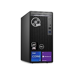 Dell OptiPlex Business Desktop Tower, 12th Gen Intel Core i9-12900K Processor, 64GB RAM, 4TB SSD + 1TB HDD, DVD-RW, DisplayPort, HDMI, Windows 11 Pro, Black