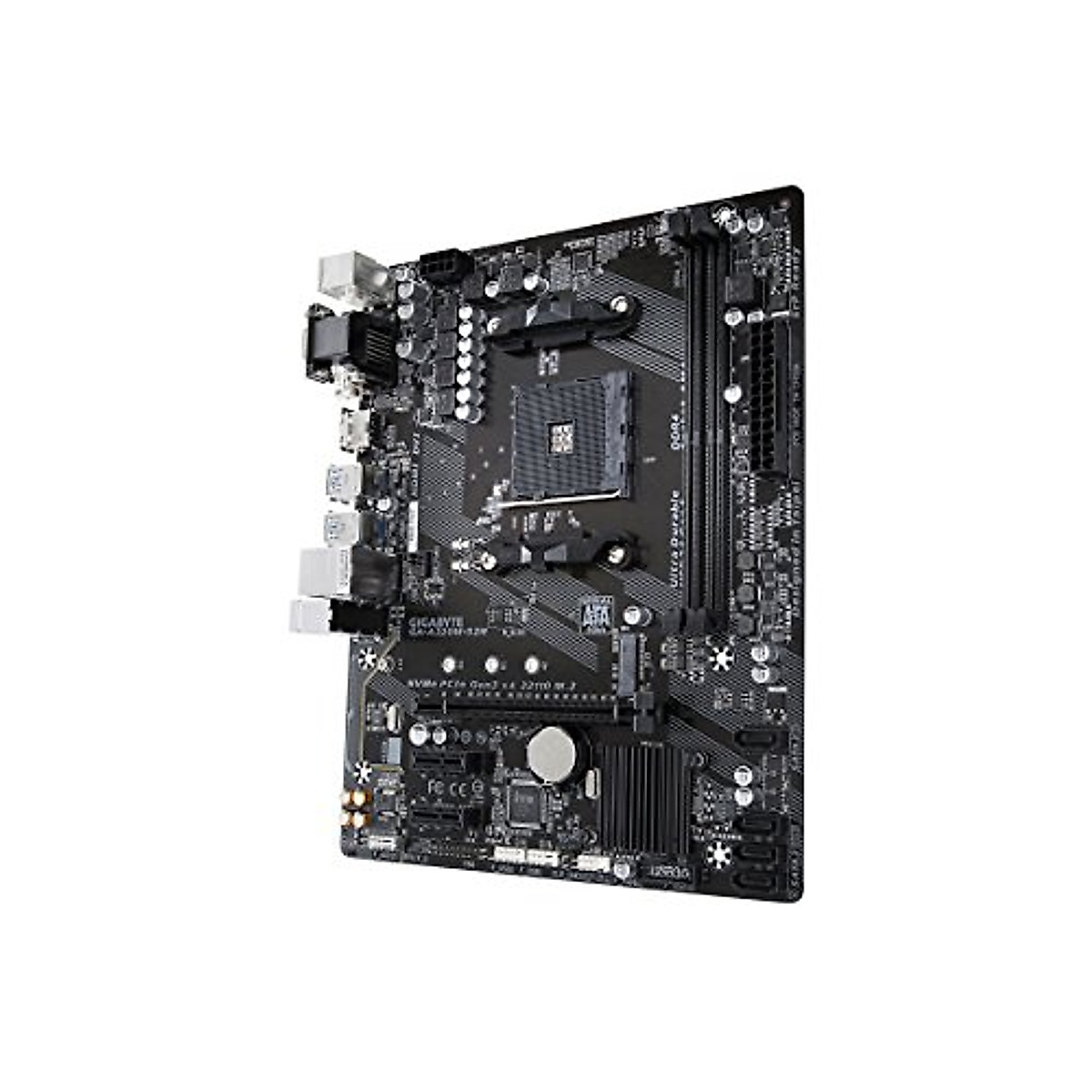 GIGABYTE GA-A320M-S2H (AMD Ryzen AM4/MicroATX/2xDDR4/HDMI/Realtek ALC887/3xPCIe/USB3.1 Gen 1/LAN/Motherboard)