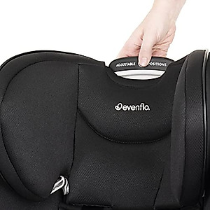 Evenflo Gold Revolve360 Rotational All-in-1 Convertible Car Seat Swivel Car Seat Rotating Car Seat for All Ages Swivel Baby Car Seat Mode Changing 4120Lb Car Seat and Booster Car Seat, Onyx