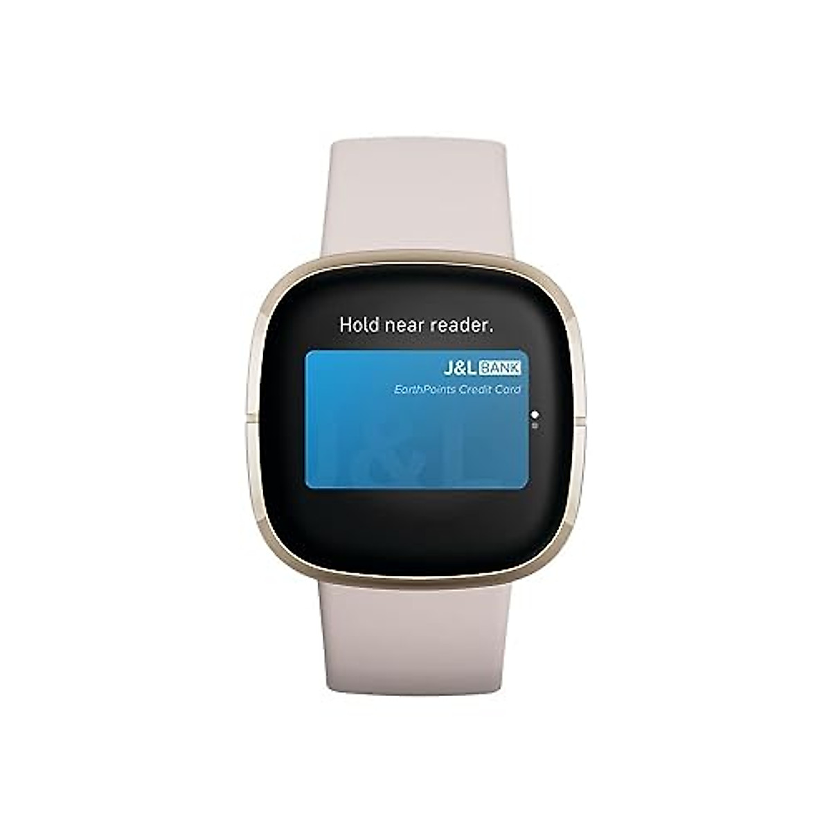 Fitbit Sense Advanced Smartwatch with Tools for Heart Health, Stress Management & Skin Temperature Trends, White/Gold, One Size (S & L Bands Included)