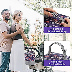 KMONO Breastmilk Cooler Bag,Insulated Baby Bottle Cooler Tote Bag fits 4 Large 8 Oz Bottles,Baby Bottle Carrier Bag for Daycare Travel,Baby Bottle Cooler Bag for Nursing Mom