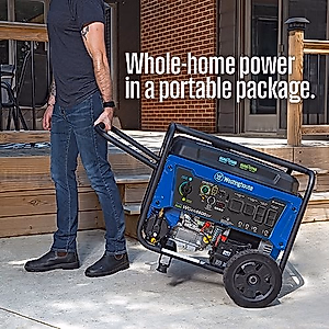 Westinghouse Outdoor Power Equipment 12500 Peak Watt Dual Fuel Home Backup Portable Generator, Remote Electric Start, Transfer Switch Ready, Gas and Propane Powered, CARB Compliant