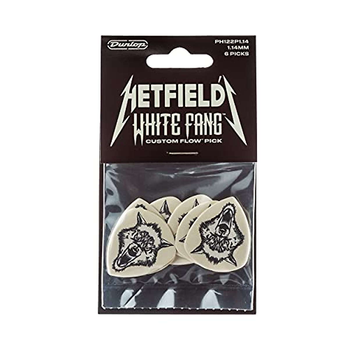 Dunlop White Fang 1.14mm Guitar Picks
