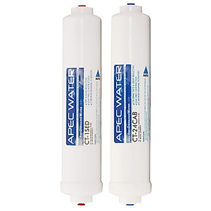 APEC Water Systems FILTER-SET-QUICK US Made Double Capacity Replacement Cartridges for Ultimate Series Reverse Osmosis Water Filtration System RO-QUICK90 Stage 1-2