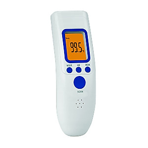 Veridian Healthcare Non-Contact Infrared Thermometer | For Children & Adults | Home Use With 3-Color Fever Alert Display | Instant Accurate Reading | Body, Object, Room, Fahrenheit/Celsius Measurement