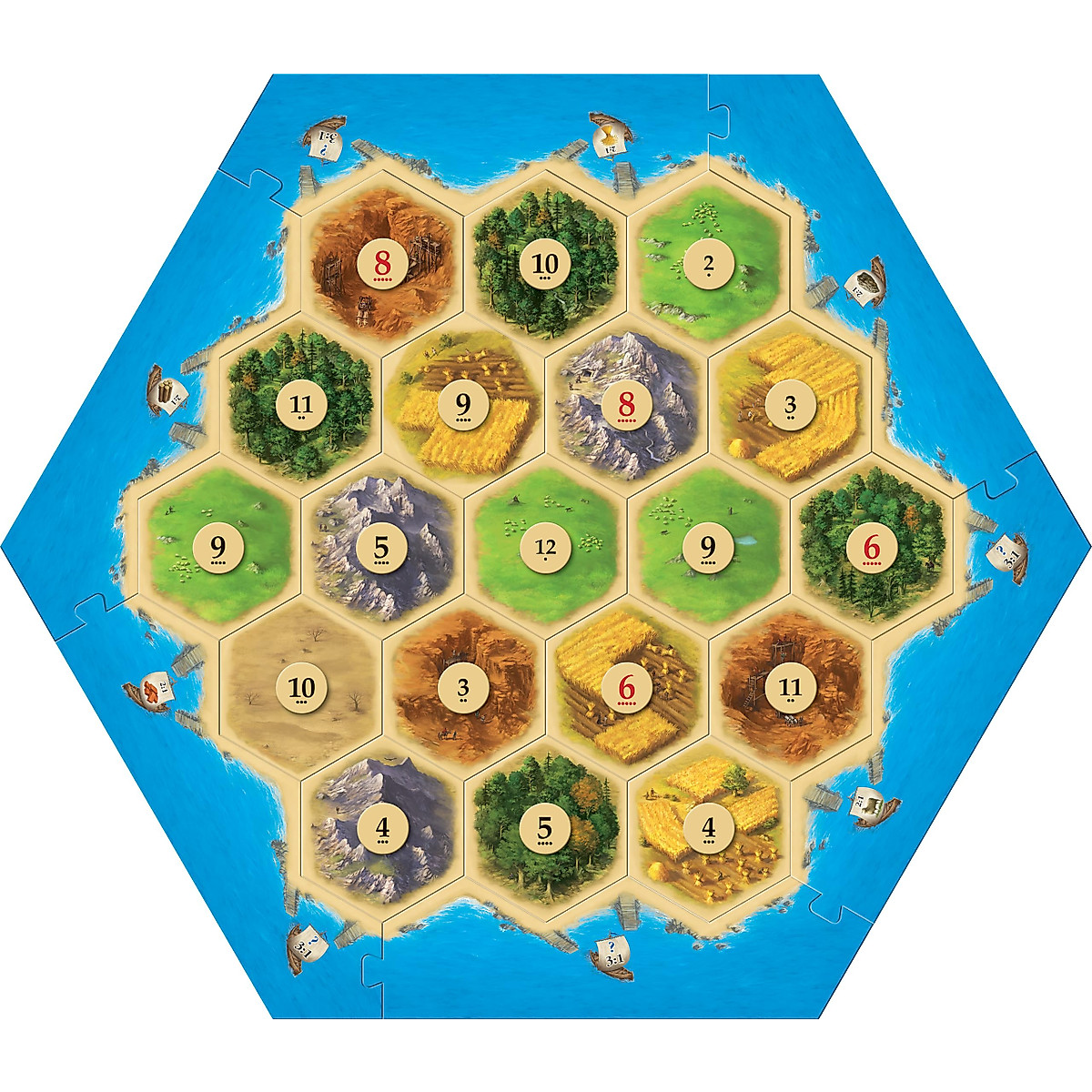 Catan Board Game (Base Game) | Family Board Game | Board Game for Adults and Family | Adventure Board Game | Ages 10+ | for 3 to 4 Players | Average Playtime 60 Minutes | Made by Catan Studio