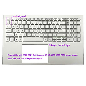 Keyboard Cover Compatible for Dell Inspiron 15 3000 3501 3502 3505, Dell Inspiron 15 5000 5505 5584 5590 5593 5598 5508 5501 5502, Dell Inspiron 15 7000 7590 7591 7501 7506 7706 (Gradient Purple)