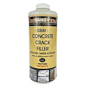 ConSandtrate Concrete Crack Filler - Gray - 3 lb. (Single Bottle) for filling in concrete cracks on driveways, walkways and patios.