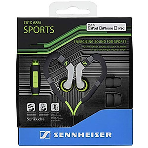 Sennheiser OCX 686i Sports in-Ear Headphones - Green/Grey