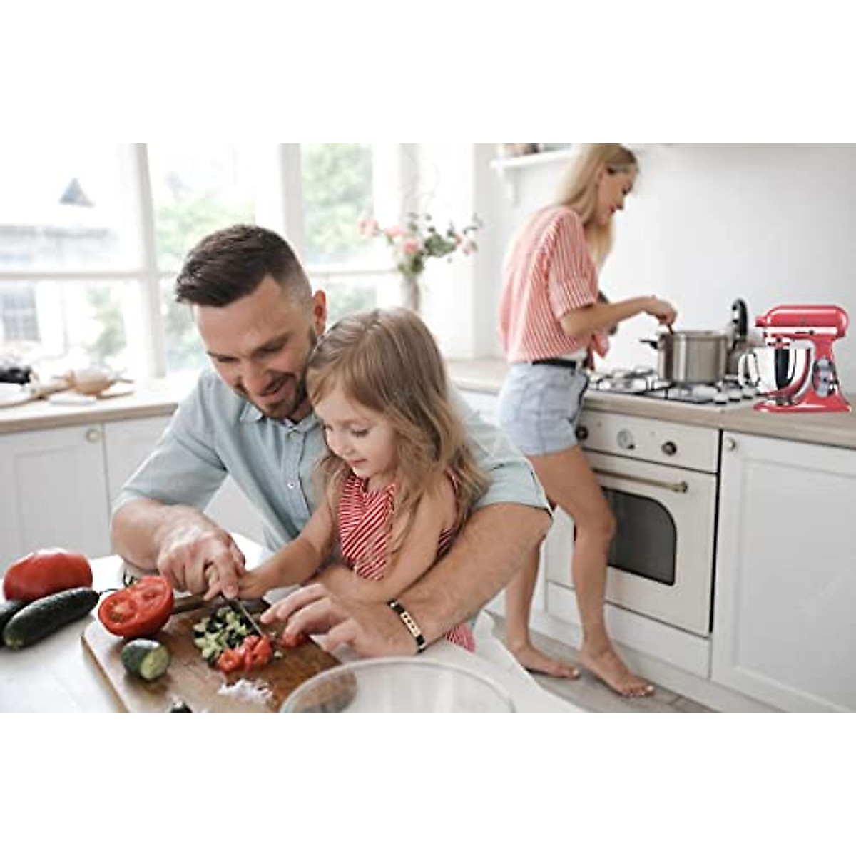 Self-Adhesive Cord Organizer for Appliances – 5mm Thick Cord Wrapper Stick Firmly on Mixer, Blender, Coffee Maker, Oven, Air Fryer and Other Kitchen Appliances – Cord Holders & Cable Ties (4 Packs)