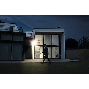 Pass & Seymour Netatmo c Camera, WiFi, Integrated Floodlight, Movement Detection, Night Vision, Without Fees, NOC01-US, Black Aluminium