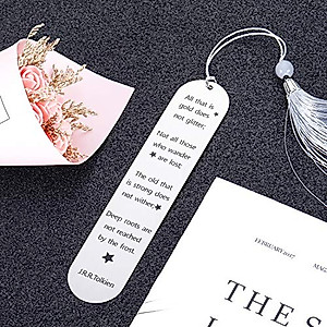 Bookmark with Tassel Easter Inspirational Gifts for Women Men Book Lover Birthday Valentine’s Day 2022 Graduation Gifts for Him Her Daughter Son Kid Student Friend Bookmark Gifts from Dad Mom