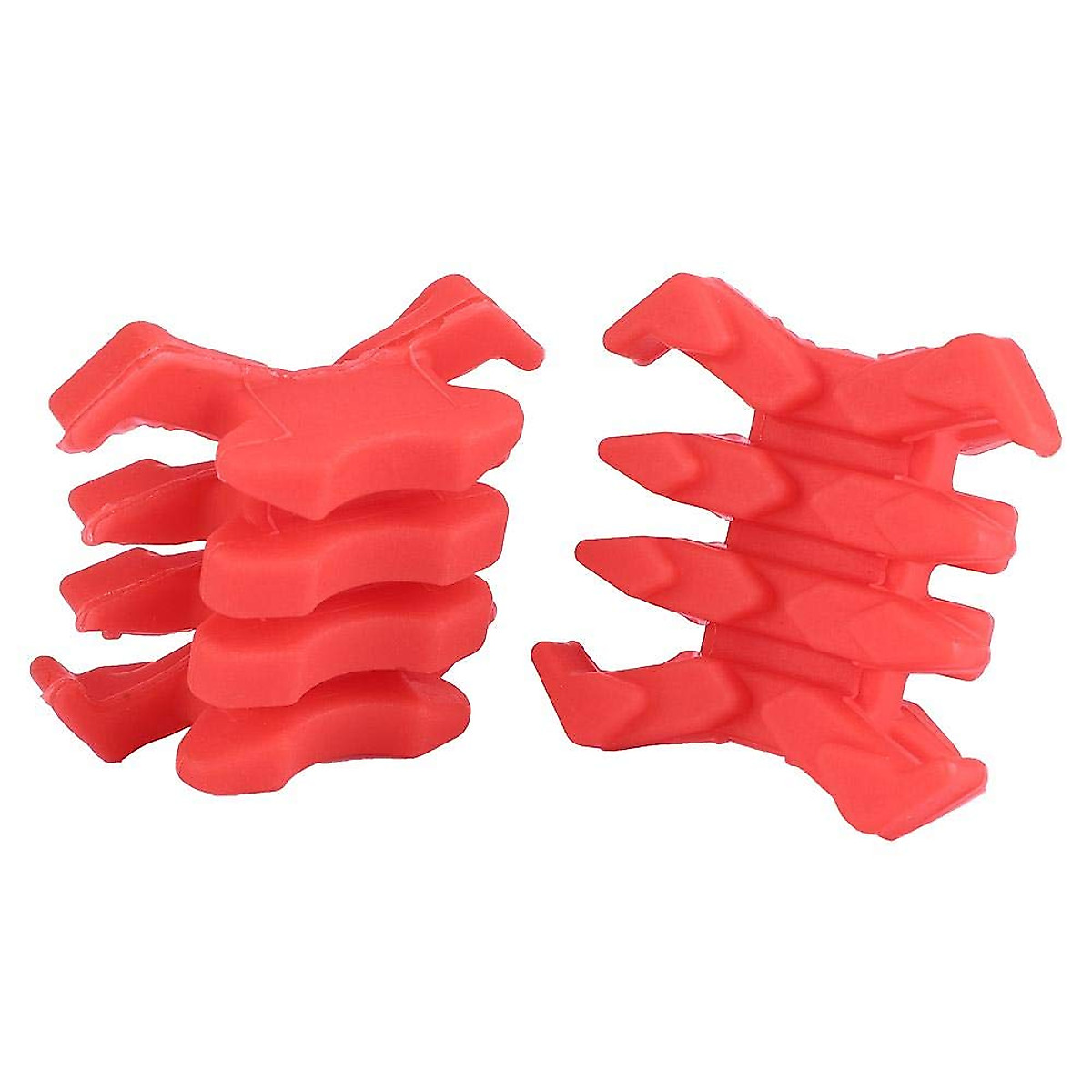 Zerone 2 Pcs Compound Bow Stabilizer Archery Rubber Bow Limbs Vibration Damper Archery Bow Accessories Crab Shaped Shock-Absorbing Sliencer for Hunting Traing(Red)