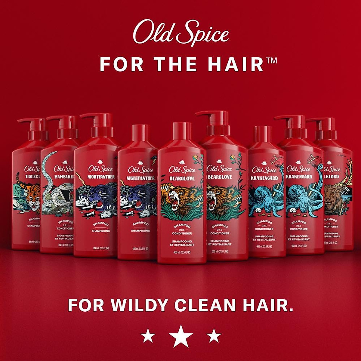 Old Spice Krakengard 2in1 Shampoo and Conditioner for Men, 13.5 fl oz