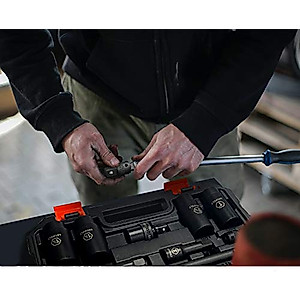 ARTIPOLY 3/8in Impact Socket Set, 6-Point Deep and Shallow Socket Set, 48 Piece Standard SAE and Metric from 5/16in to 3/4in and 8mm to 22mm,Cr-V Steel Mechanic Socket Kit