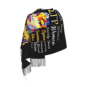 LeRayal Sigma Gamma Rho Scarf Sorority Gifts for Women Gift for GirlsPerfect Winter Warm Long Large Scarves With Tassel 1922