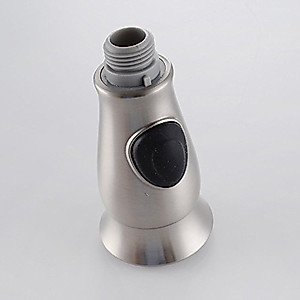 Weirun Replacement Universal Sprayer Pull Out Spray Head for Kitchen Sink Pull-Down Faucet 1/2-Inch IPS Connector 2-Function, Brushed Nickel