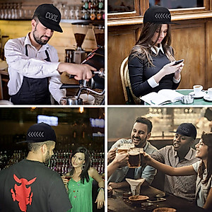 alavisxf xx LED Cap, Detachable LED Display Screen Smart Hat Adjustable Cool LED Baseball Cap for Party Christmas Halloween(Black)