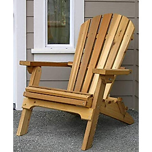 Kilmer Creek Folding Natural Cedar Adirondack Chair, Amish Crafted