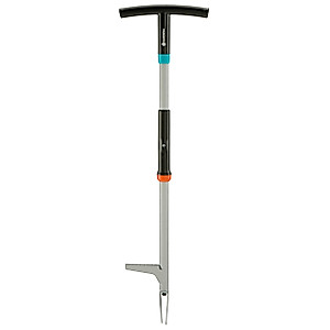 Gardena (03518-20 Weed Puller Tool, Stand Up Weeding Made Easy, Patented Blades Heavy Duty Weed Removal a Breeze, Built-in Weed Ejector, Long Handle for Outdoor Use.