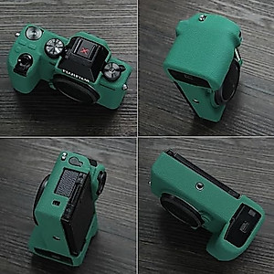 Easy Hood Camera Case for Fujifilm Fuji X-S10 XS10, Anti-Scratch Soft Silicone Rubber Protective Camera Cover Detachable Protector Shell,Green