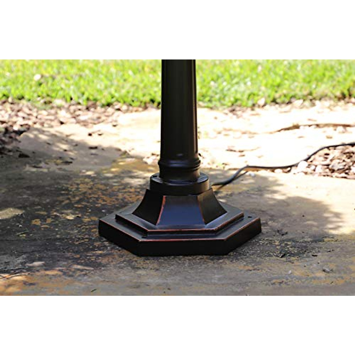 Kenroy Home 93432ORB Villa Waterproof Outdoor Lamp Post Light, Oil-Rubbed Bronze Finish