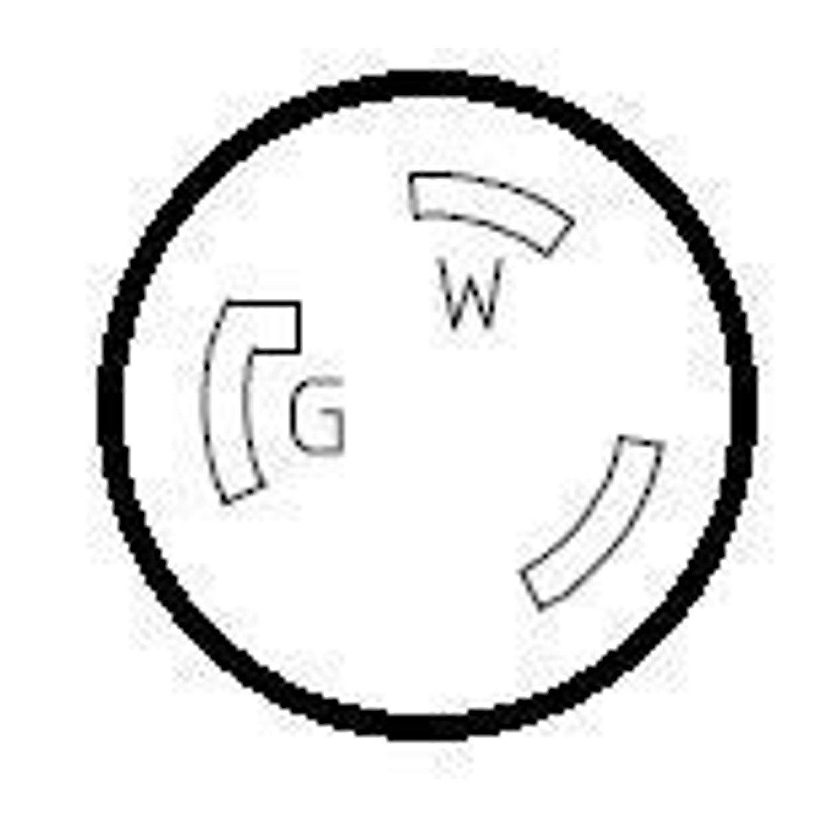 Parkworld 691753 Household Regular 15A Plug 5-15P to L5-30R Generator 3-Prong 30 AMP Locking Female Adapter