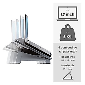 Fellowes® Office Suites Notebook Computer Stand, Black/Silver