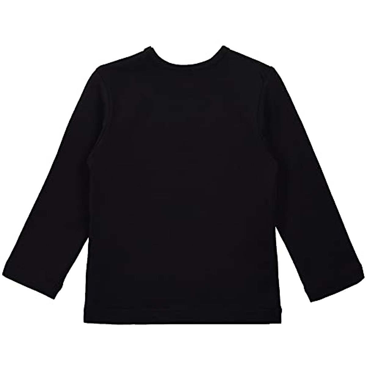 Lilax Baby Girls' Basic Long Sleeve Round Neck T-Shirt 18-24 Months Black