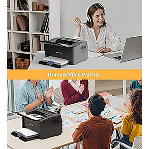 Pantum Compact Wireless Small Laser Printer P2502W Monochrome (Black and White) Single Function, Wireless Mobile Printing Airprint for Business and Home School Use, 23 PPM, Black