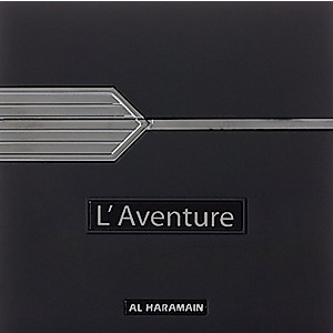 Al Haramain L'Aventure Eau de Parfum, 3.33 Ounce (100 ml) - For Creed Aventus Lovers, Black