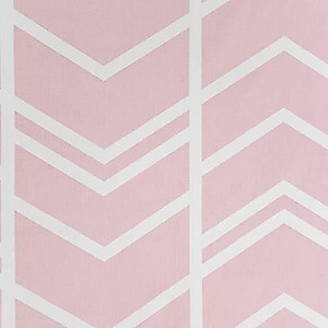 Merryfeel Polycotton Printed Blackout Window Curtains 84 Inch Long 2 Panels, Rod Pocket and Back Tab Drapes for Living Room Bedroom Kids Room - Thermal Insulated Room Darkening (42" W X 84" L) – Pink