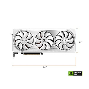 GIGABYTE GeForce RTX 4070 Ti AERO OC V2 12G Graphics Card, 3X WINDFORCE Fans, 12GB 192-bit GDDR6X, GV-N407TAERO OCV2-12GD Video Card