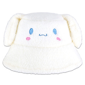 Roffatide Anime Cinnamoroll Bucket Hat for Boys Girls Cotton Embroidery Foldable Sun Hat Fishing Beach Hat