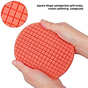 Makitoyo 5PCS 6 Inch Compound Buffing Sponge Pads，Compound Buffing Pads for Car Polisher Sanding, Polishing, Waxing,Polishing Pads Kit
