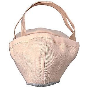 Danzcue Adult Stretch Canvas Split Sole Ballet Slipper, Pink, 10.5 M