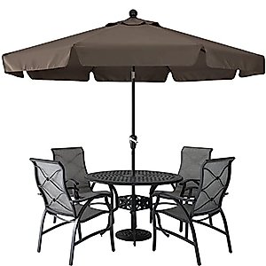ABCCANOPY Premium Patio Umbrellas 9' Brown