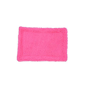 NC Hamster, Chinchilla, Rabbit Warm pad, Lamb Wool, Thickened pet nest pad, Hamster Sleeping pad, Hamster cage Placement pad Bright red