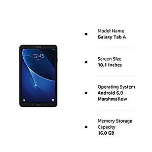 Samsung Galaxy Tab A 10.1in 16GB (Wi-Fi), Black (Renewed)